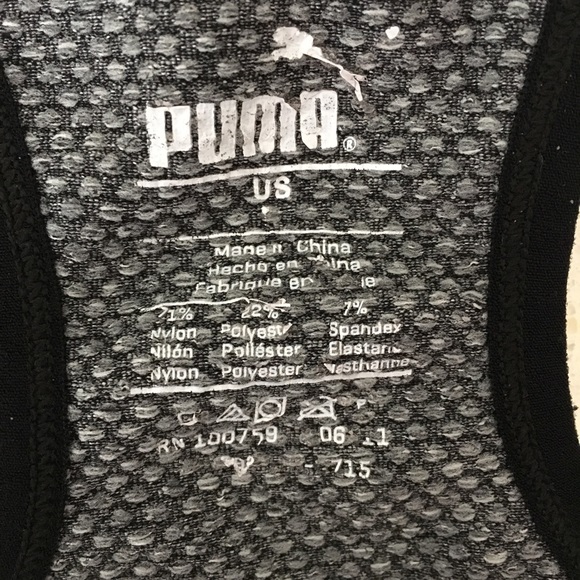Puma | Tops | Puma Racerback Sports Bra With Adjustable Straps | Poshmark